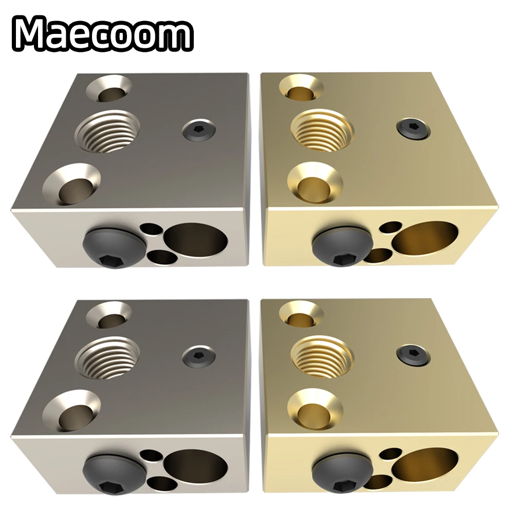 Mk8 Head Heated Aluminum Block | Heat Block Nozzle Mk8 | 3d Printer ...