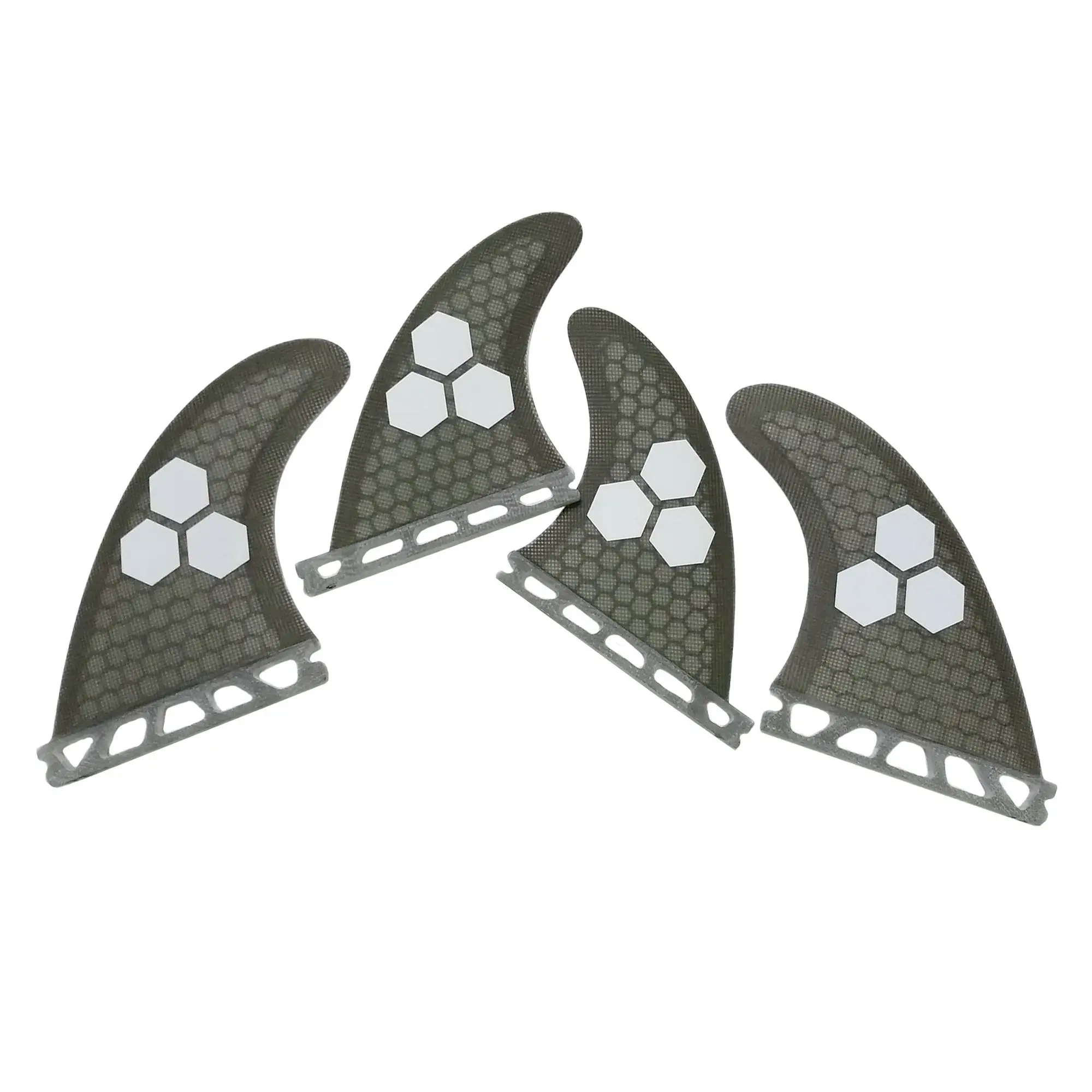 Single-Tab-Base-Quad-Fin-Set-Fiberglass-Surfboard-Fins-Honeycomb-Surf ...