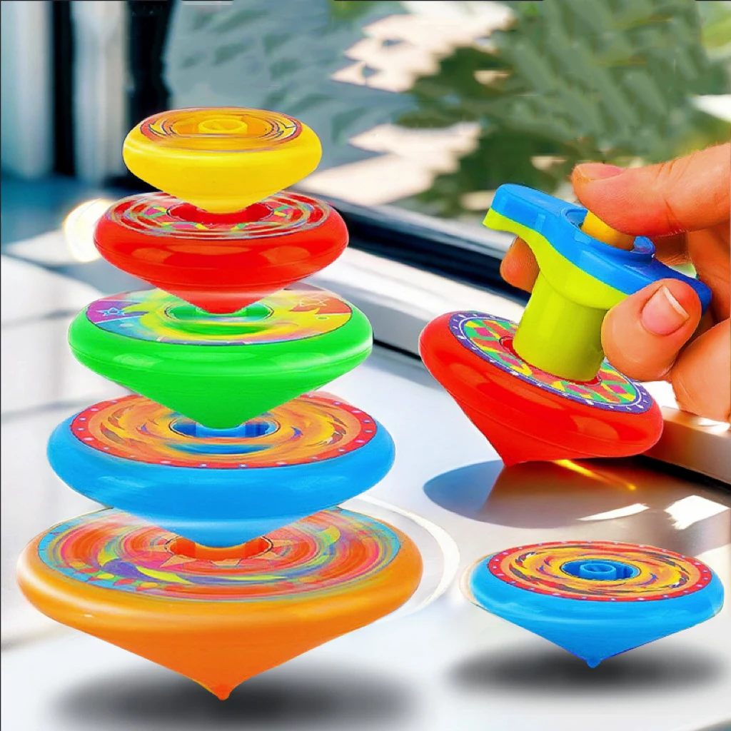 Spinning Top Children's Hand Turning Luminous Stacking Superimposing ...