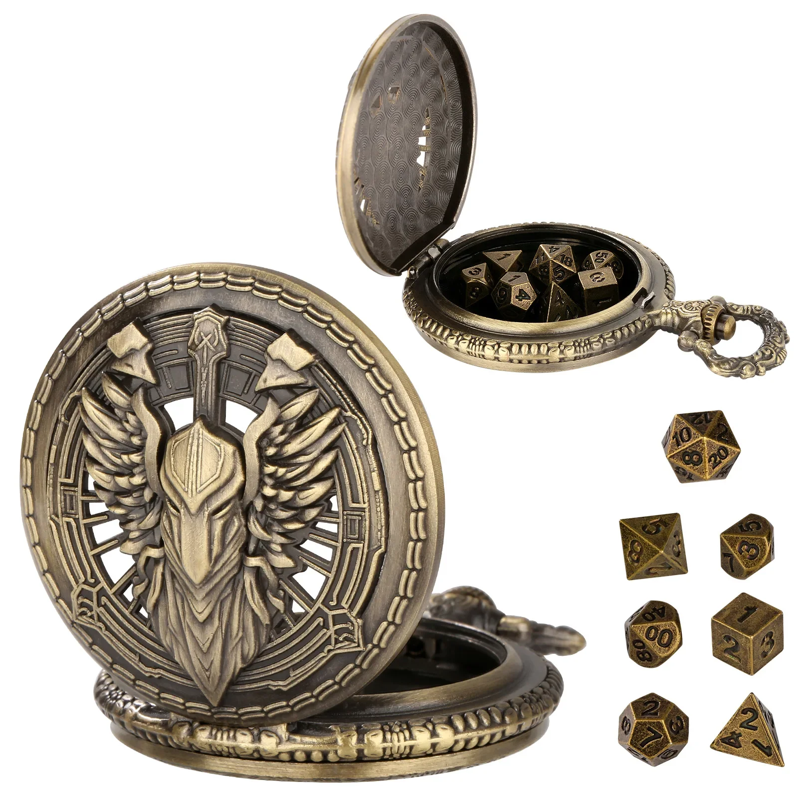 Pocket-Watch-box-DND-Dice-7pcs-Mini-Metal-Polyhedral-Dice-Set-For-Role ...