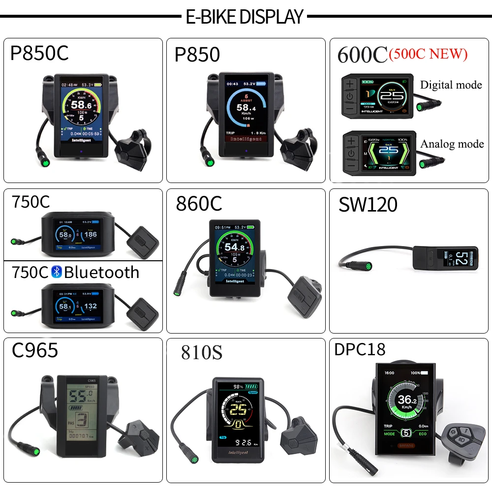 Electric Bicycles Conversion Kit | Electric Bicycle Display 5 Pins - E ...