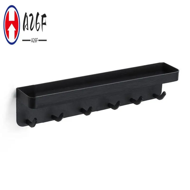 A26F-Key Ring,Wall Keychain,With Shelf,Key Tray With Shelf And 6 Self ...