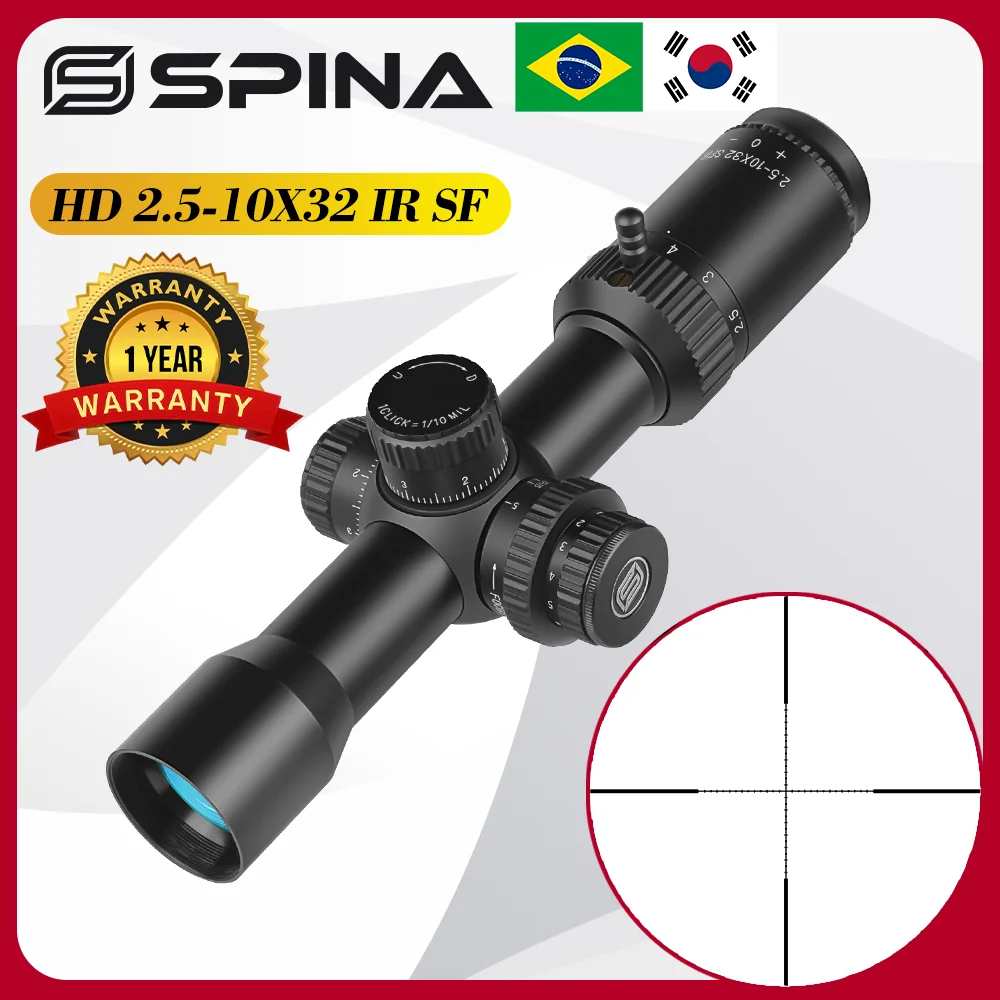 SPINA-Optics-HD-2-5-10x32-Hunting-Rifle-Scope-Red-Illuminated-Quickly ...