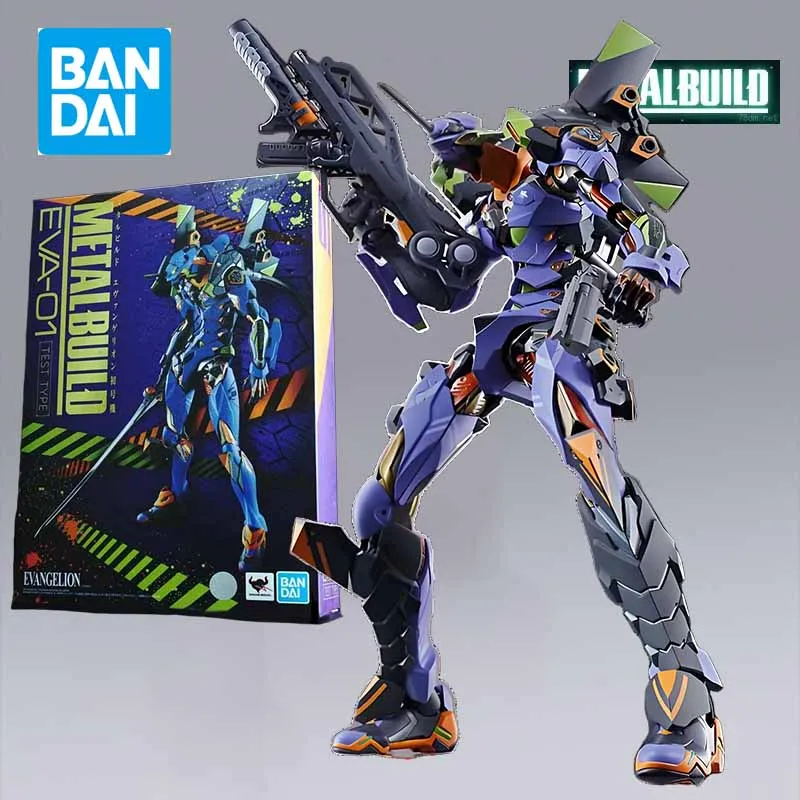 BANDAI Original MODEL KIT METAL BUILD EVA-01 Alloy Mecha Action Figure ...