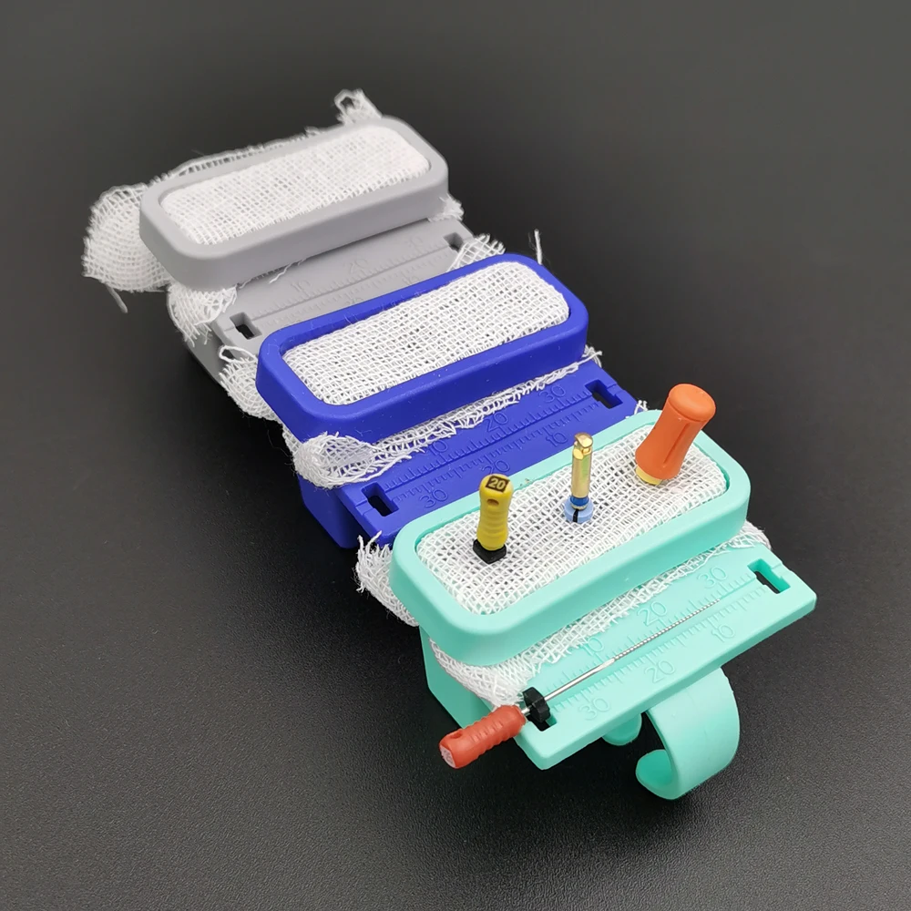 Denta File Holder Finger Block Rulers Span Endo Stand Cleaning Foam ...