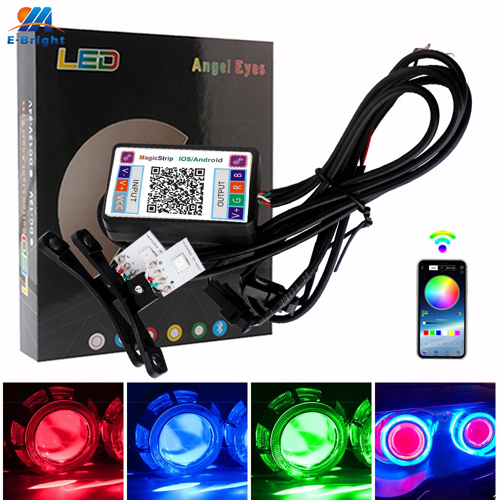 1Set-Car-LED-Devil-Eye-Demon-Evil-Eyes-12V-RGB-for-2-8inch-Bi-Xenon ...