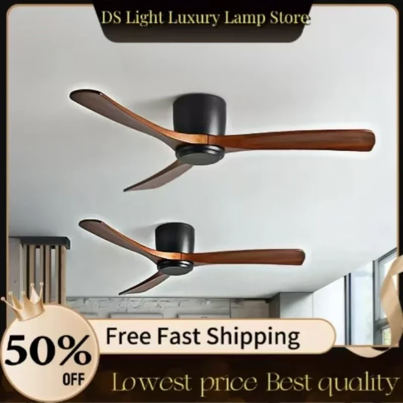 Low-Floor-Modern-Ceiling-Fans-No-Light-36-42-48-56-Inches-DC-Motor ...