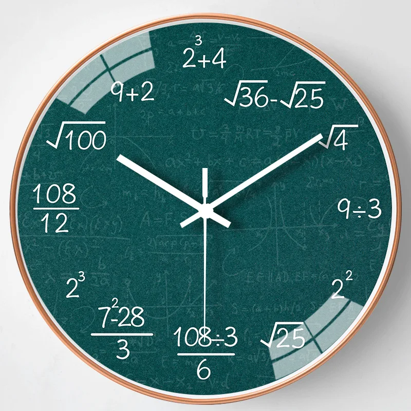 New-Chalkboard-Math-Formulas-Wall-Clock-Fashion-Science-Mathematics-Art ...