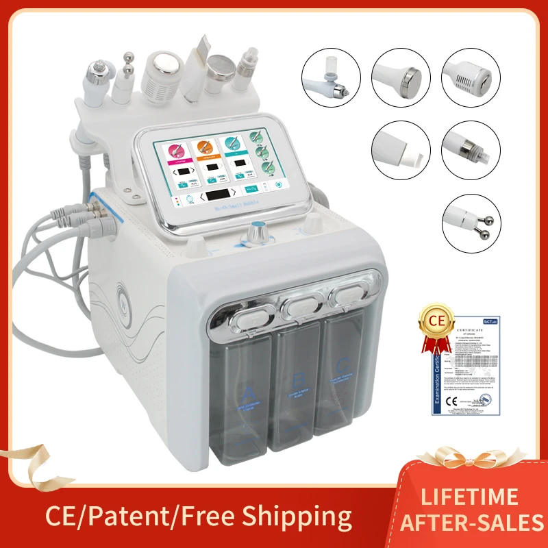 6 In 1 H2-o2 Water Hydroxide Bubble Masonry Peeling Machine Rf Massage ...