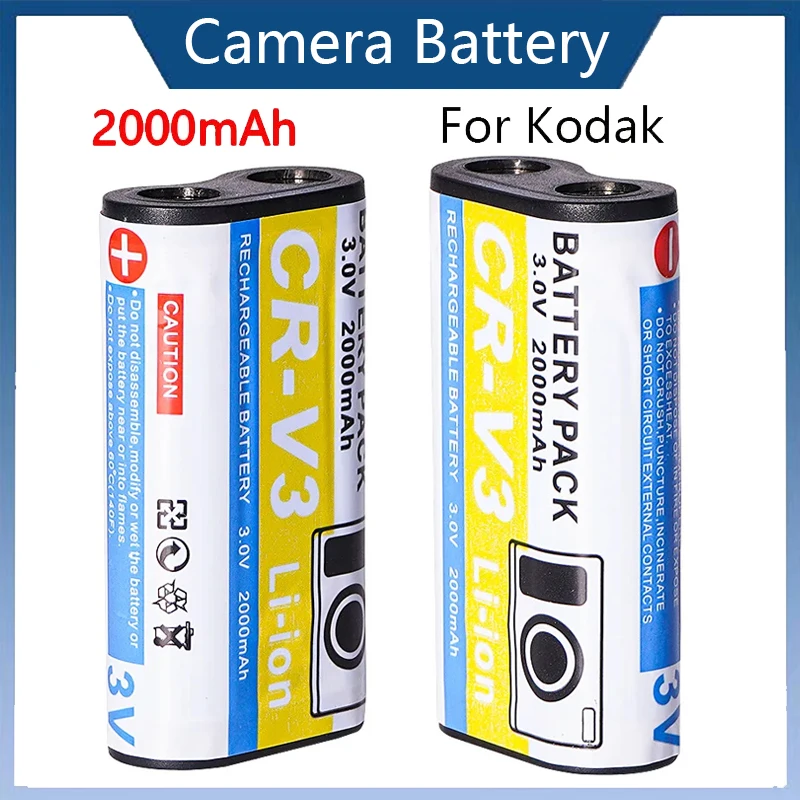 Rechargeable-2000mah-CR-V3-CRV3-Battery-for-Kodak-C340-C310-C530-C875 ...