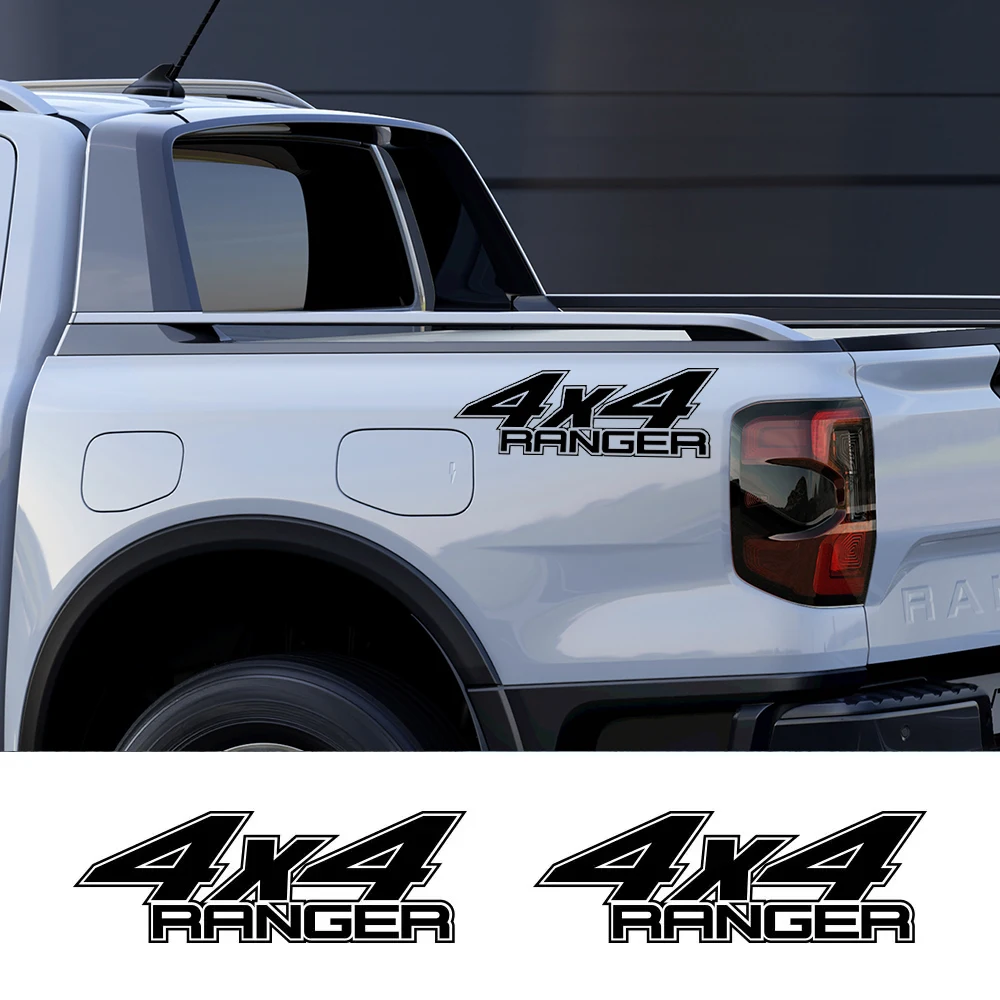 Pickup-Rear-Bed-Side-Decals-For-Ford-Ranger-Raptor-Truck-Graphic-4x4 ...