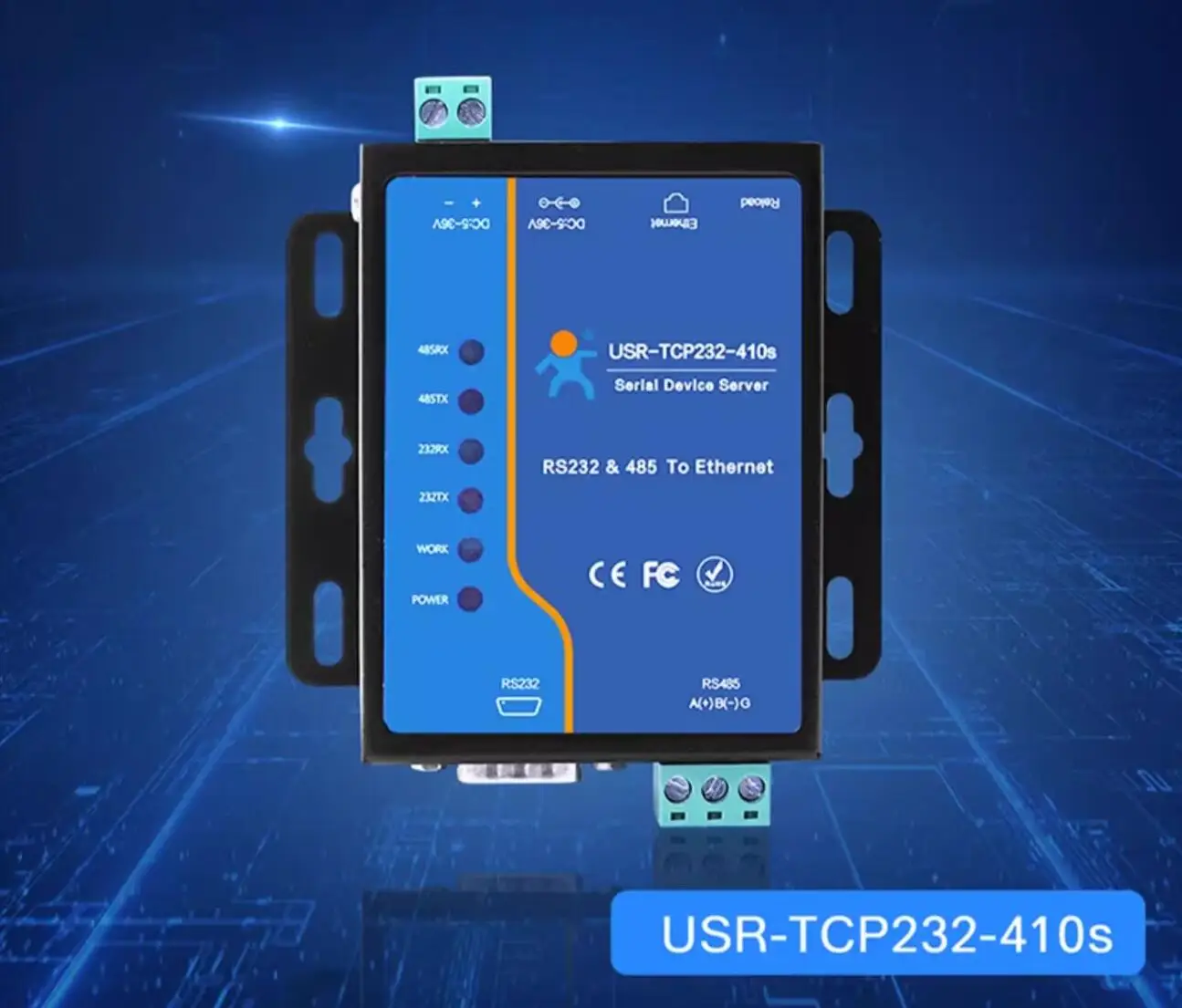 Dual-serial-communication-server-Modbus-RTU-to-TCP-gateway-rs485-232-to ...