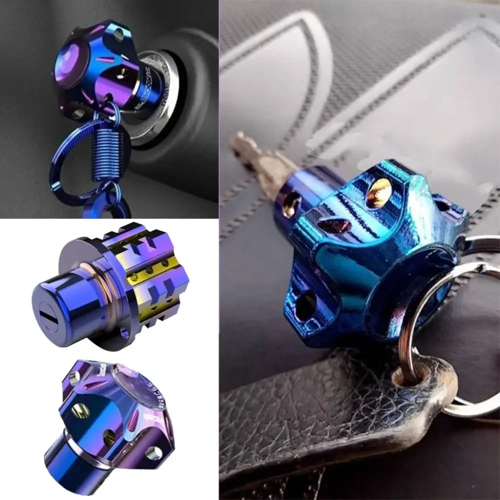 Rust-Proof Motorcycle Key Head Modified Key Cover Zinc Alloy Burnt ...