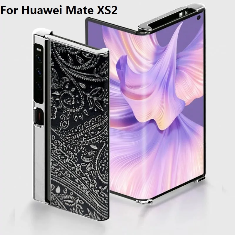 Plating Hard For Huawei Mate XS 2 XS2 Case Leather Back Protection ...