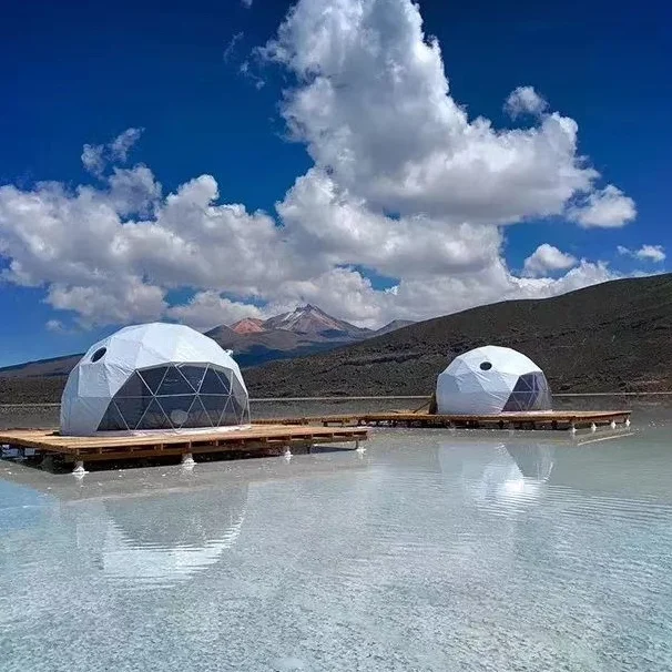 Transparent Geodesic Luxury Dome Hotel Tents Outdoor Camping Resort PVC ...