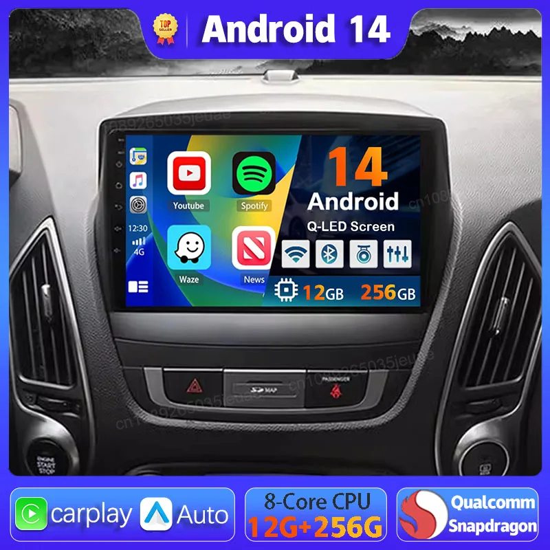 Android-14-Car-Radio-For-Hyundai-Tucson-2-LM-IX35-2009-2015-Carplay ...