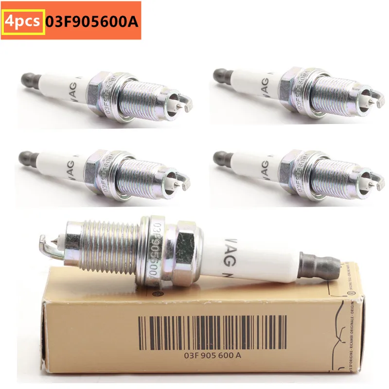 4pcs New 03F905600A IZFR6P7 97153 Car Iridium Spark Plug For Audi A1 A3 ...