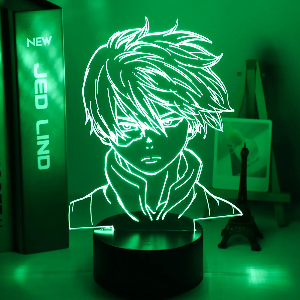 Shop Generic Anime My Hero Academia Shoto Todoroki Face Design Led ...