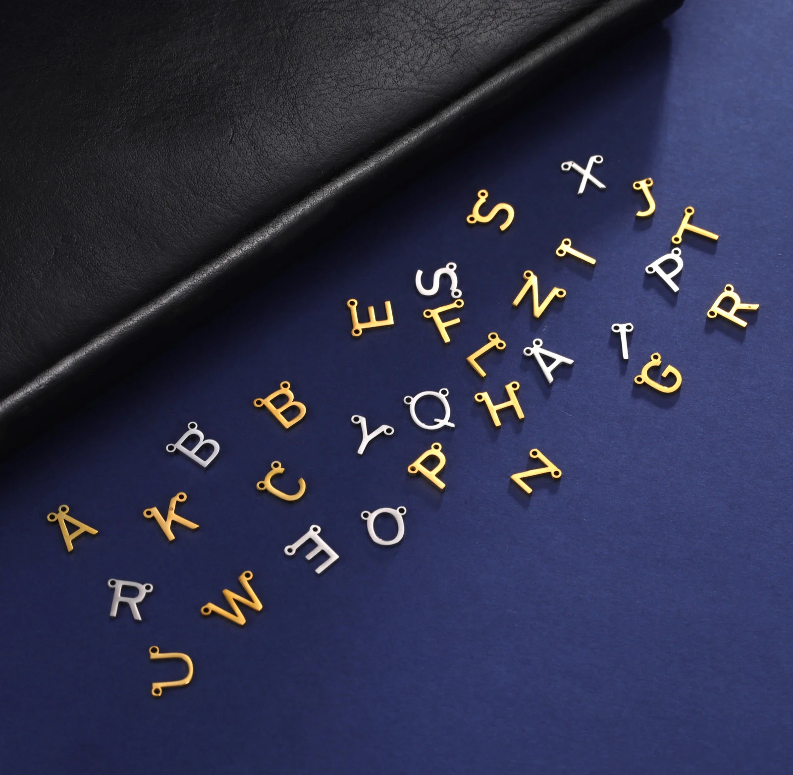 Stainless Steel Letter Charms | Letters Charms Necklaces | Letter ...