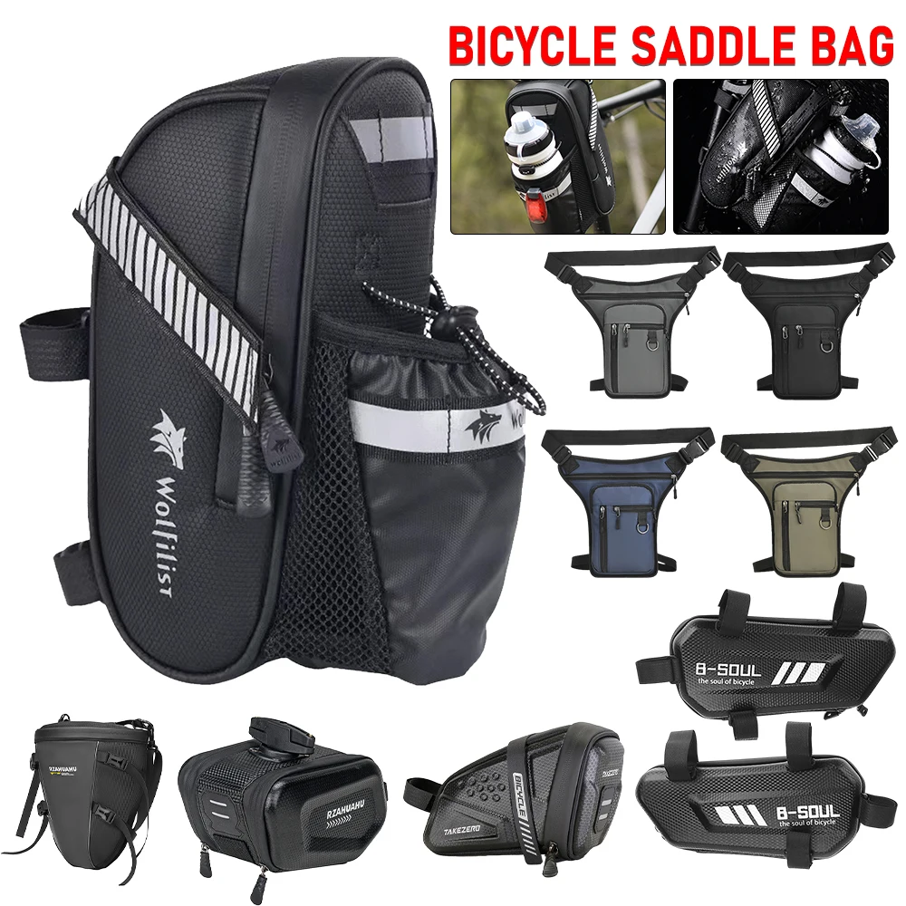 Bicycle-Saddle-Bag-PU-Shockproof-Bike-Seat-Pouch-Large-Capacity ...
