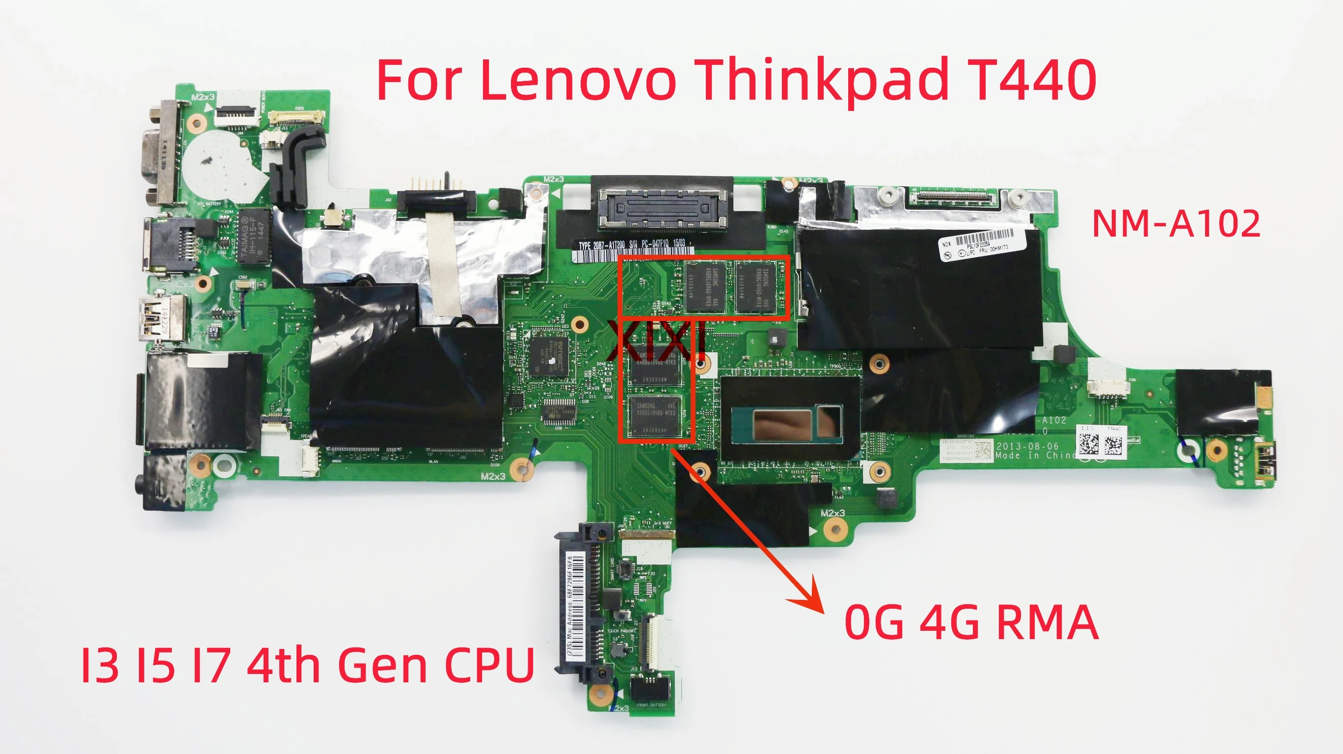 Vivl0 Nm-a102 For Lenovo Thinkpad T440 Laptop Motherboard With I3 I5 I7 ...