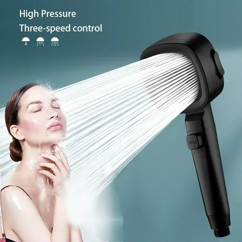 High-Pressure-Shower-Heads-3-Modes-Adjustable-Water-Saving-Showerhead ...