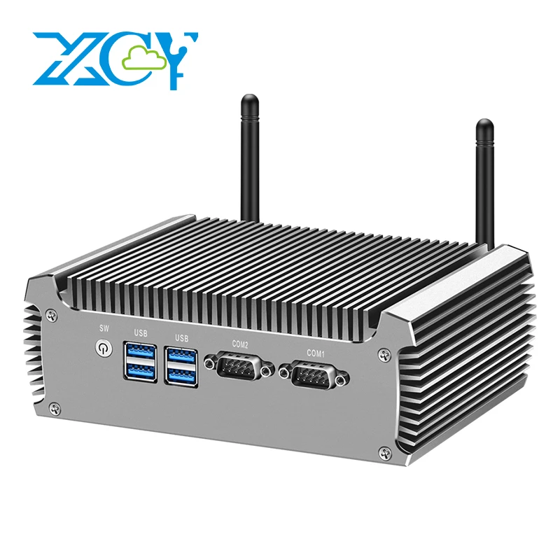 Xcy Mini Pc Intel Core I7-4500u 2x Rs-232 Serial Ports Dual Gigabit ...