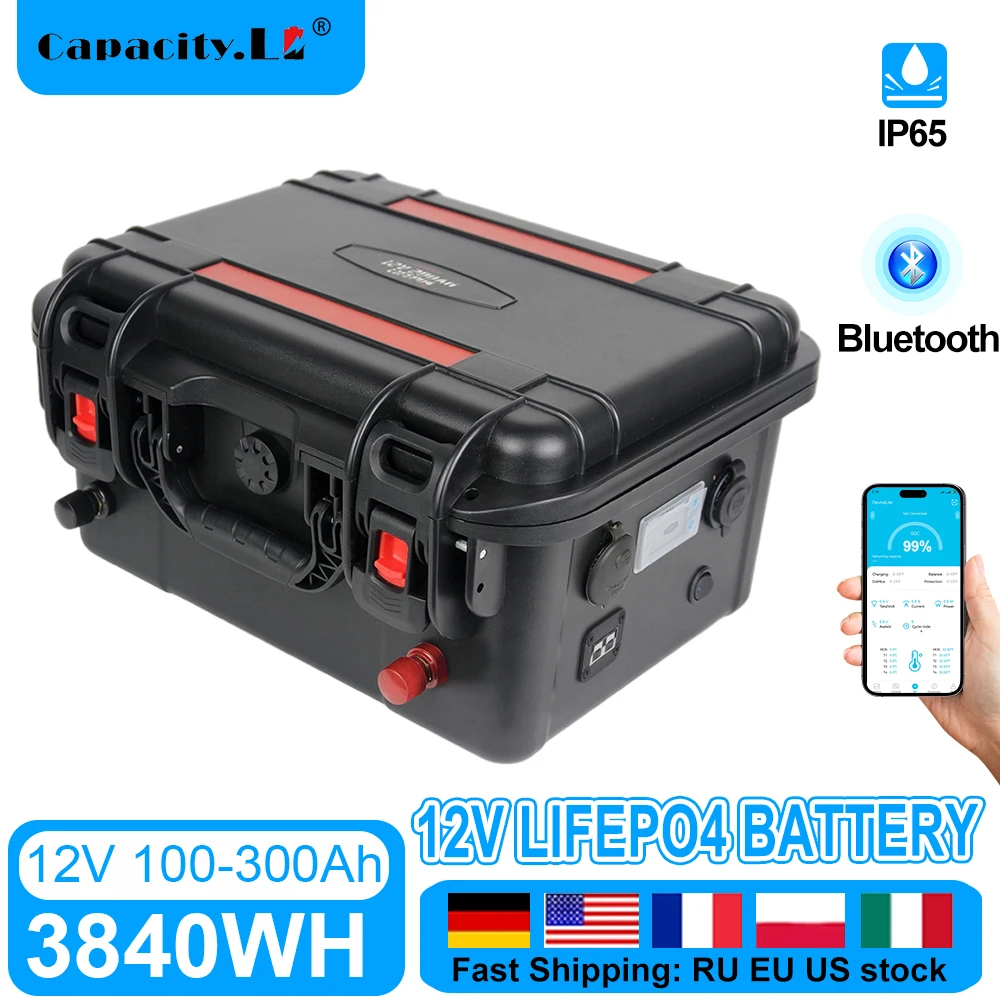 12-8V-120AH-Lifepo4-battery-100ah-Battery-Pack-200AH-Rechargeable ...