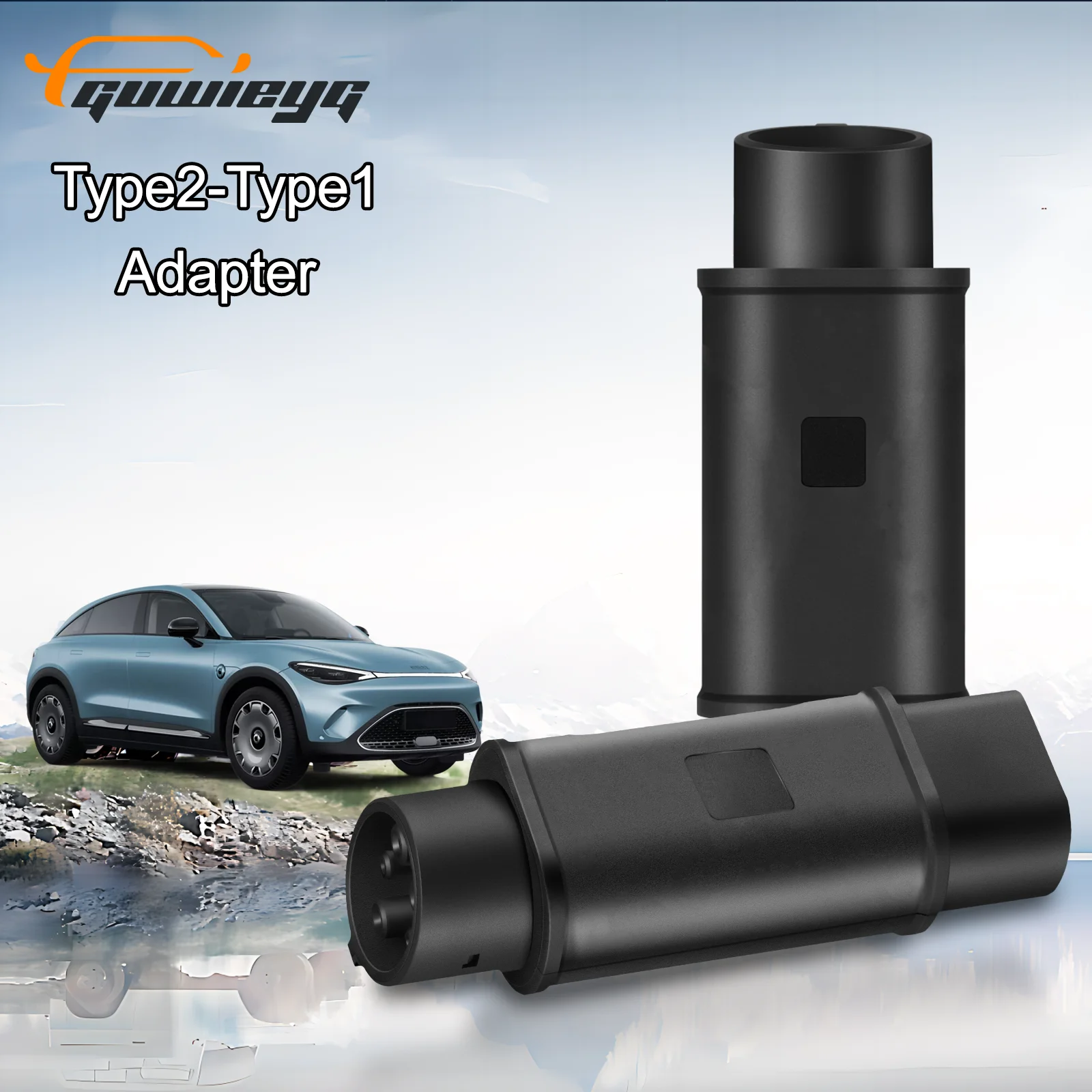 GUWIEYG-Type2-to-Type1-EV-Charger-Adapter-32A-3Phase-Compatible-with ...
