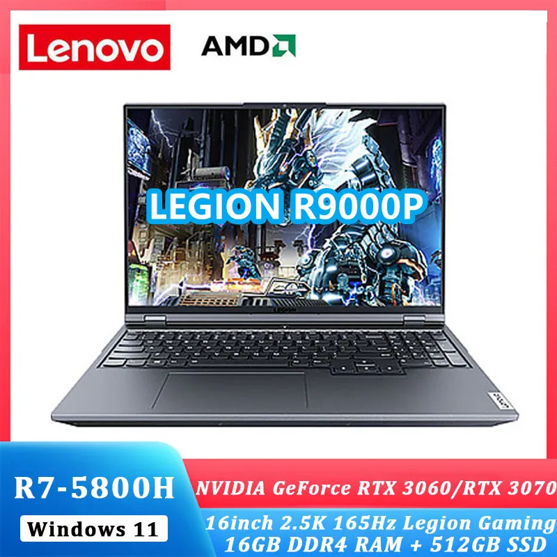 Lenovo Legion R9000P New 16.0inch Gaming Laptop AMD Ryzen7 5800H ...