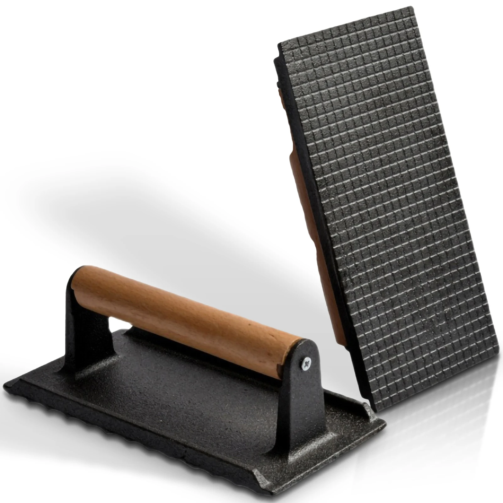 Universal-Grill-Meat-Press-Round-Rectangular-Heavy-Duty-Steak-Press ...