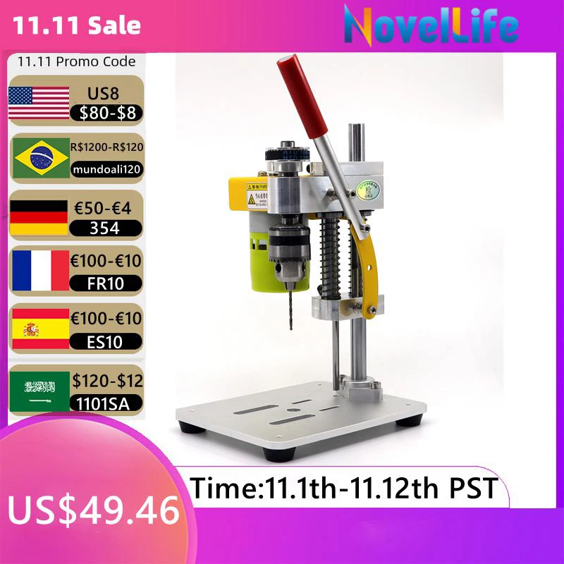 Mini Drill Press Precision Table Drilling Machine Portable Benchtop ...