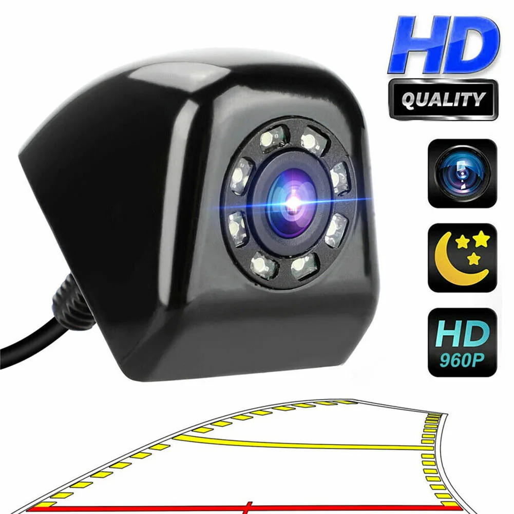 170-HD-8LED-Car-Rear-View-Backup-Parking-Reverse-Camera-Night-Vision ...