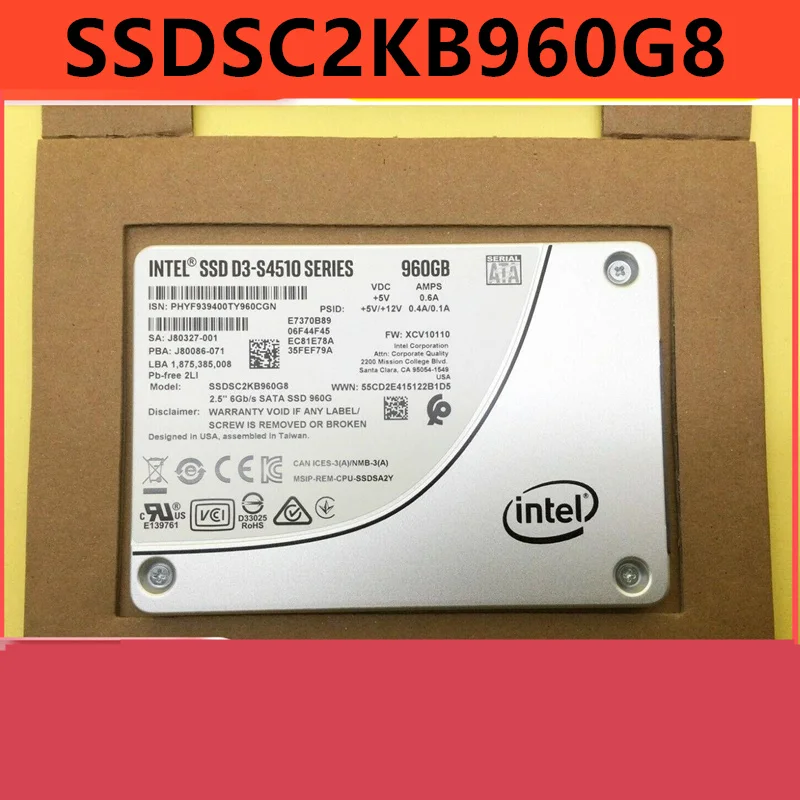 SSD Original nuevo para Intel SSD DS S4510 960G 2,5 "SATA para disco de ...
