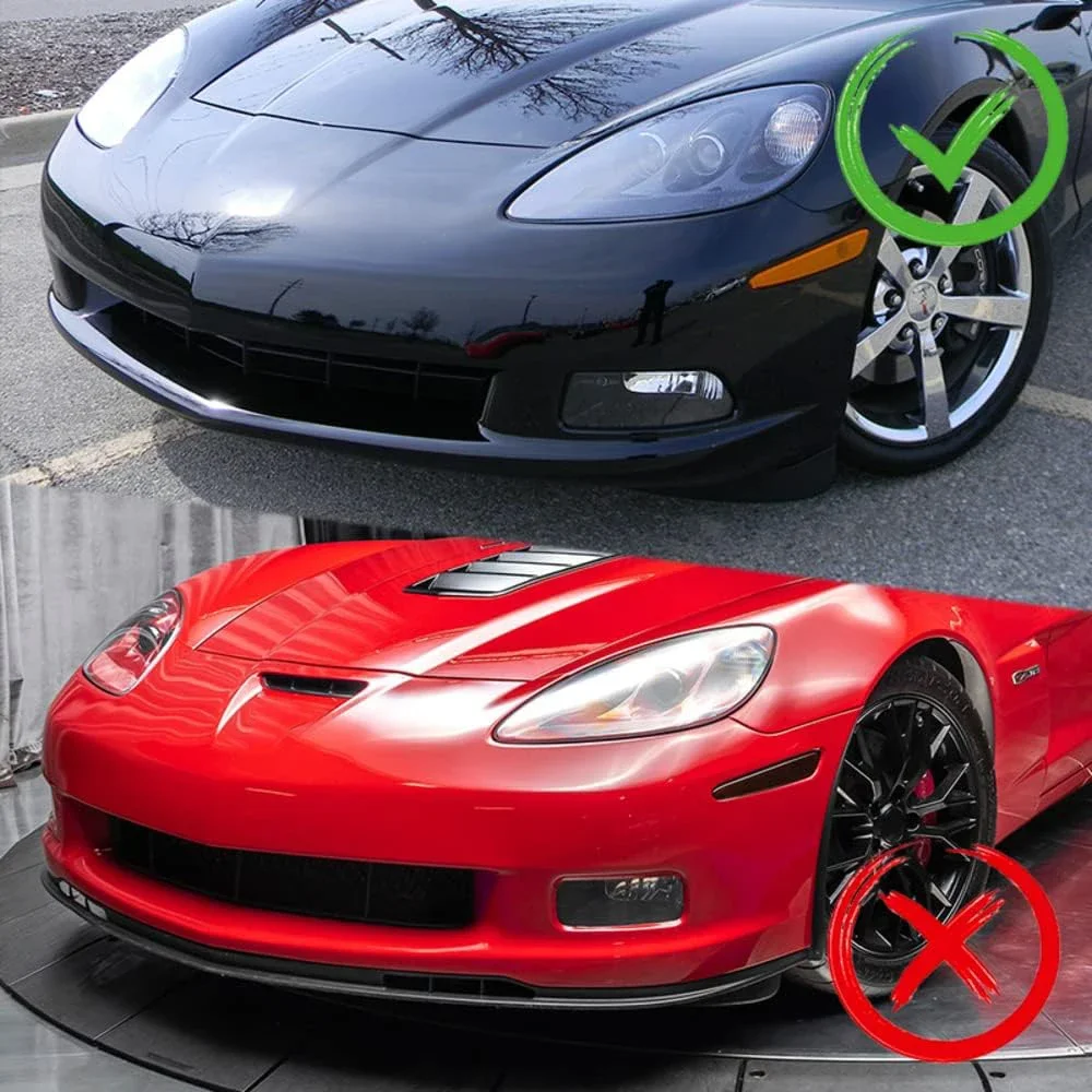C6 Bumper Lip Spoiler Polyurethane Splitter ZR1 Style Front Bumper Lip ...
