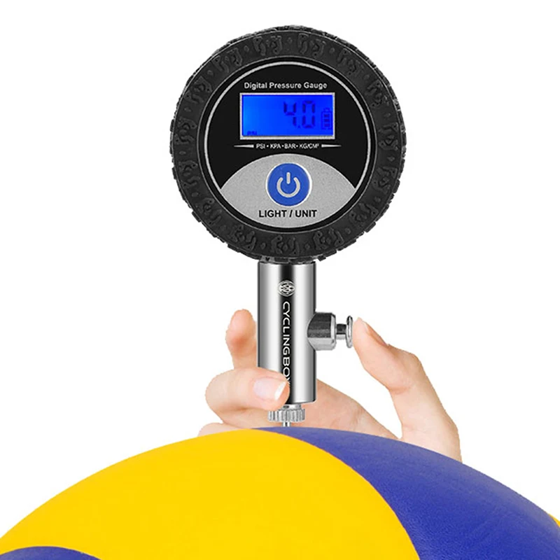 Ball-Pressure-Gauge-Digital-Display-Barometer-0-1-4BAR-With-Rubber ...