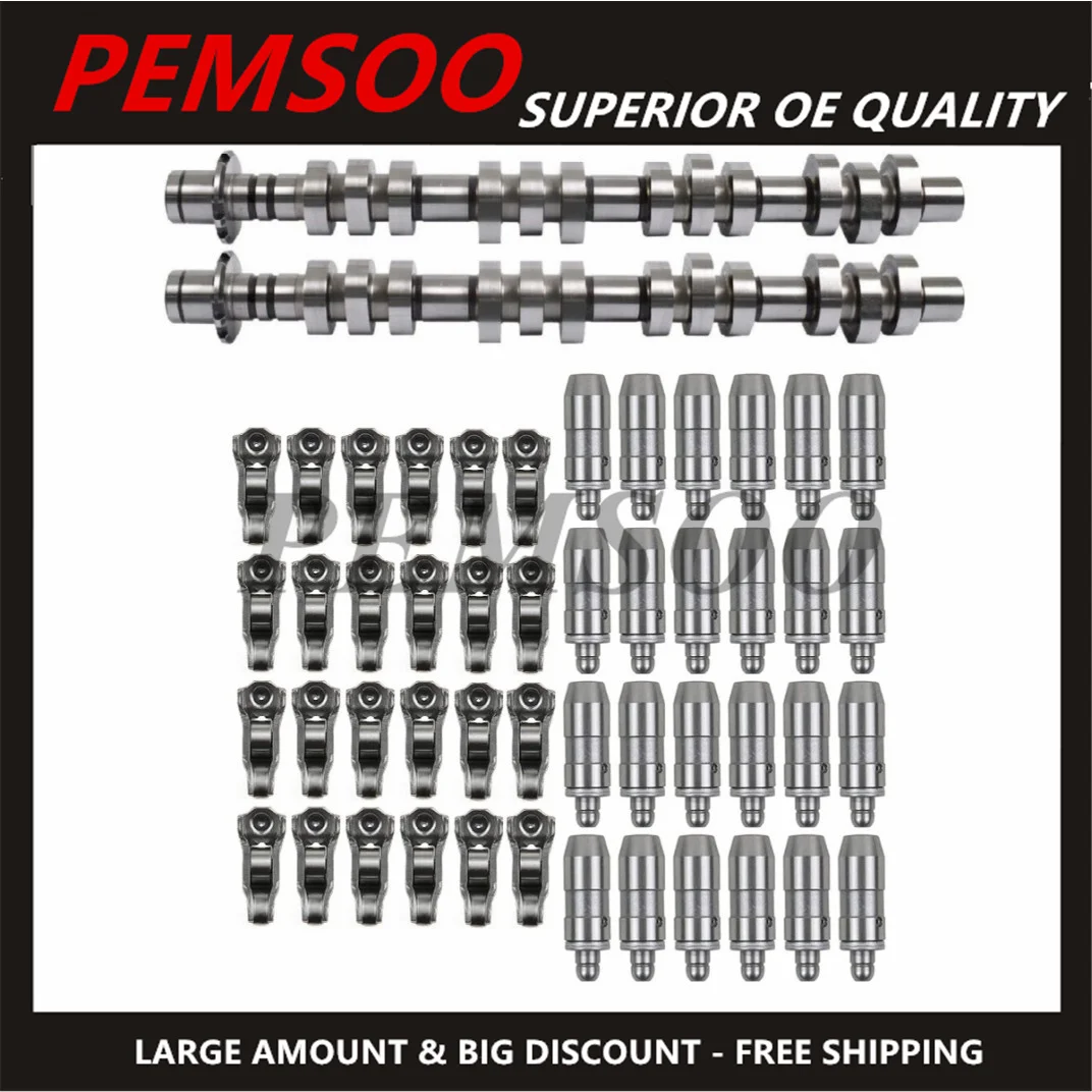 1-Set-AP03-2-Camshaft-LR-24-Hydraulic-Tappet-24-Rocker-Arms-for-Mercury ...