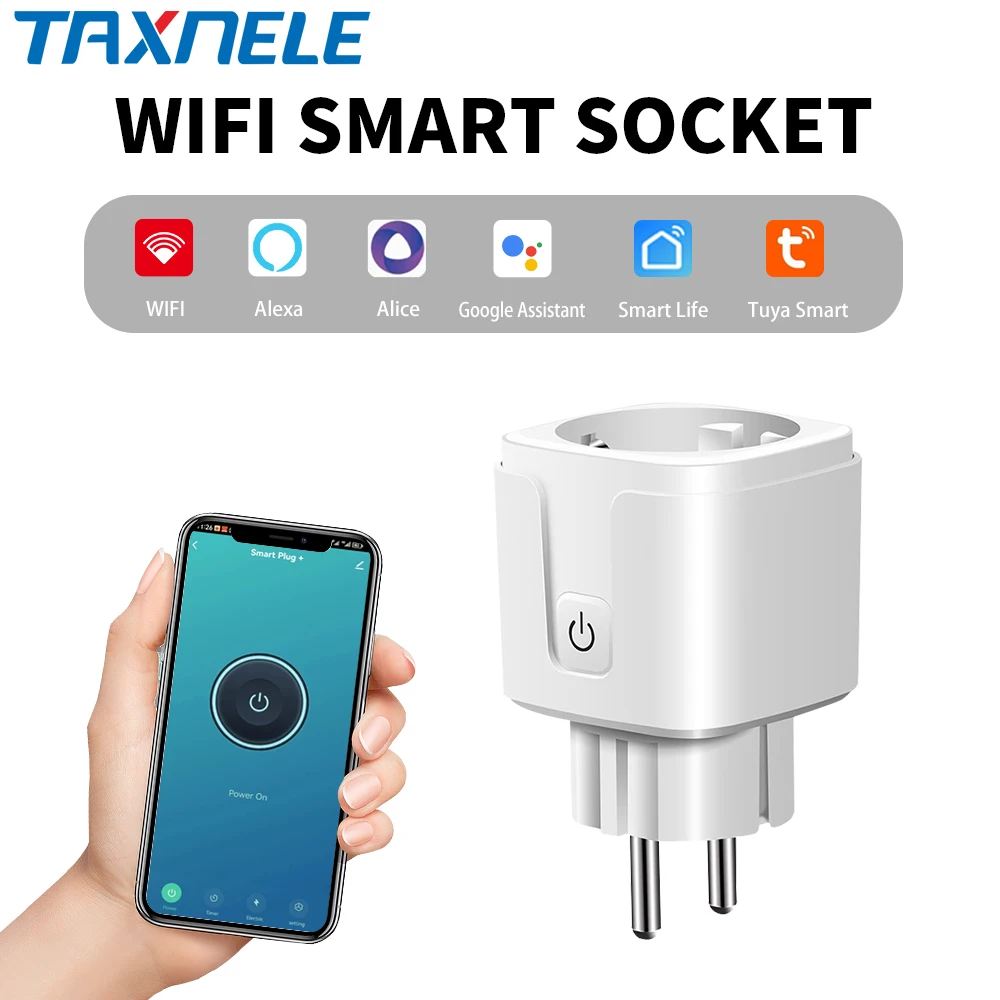 Smart-Home-Socket-Tuya-WiFi-16A-EU-Plug-Outlet-Remote-Control-Timer ...