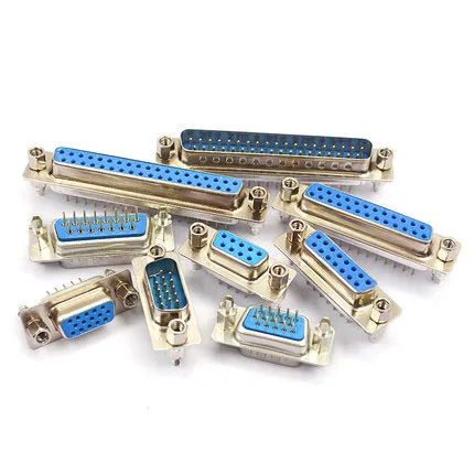 DB9 DB15 DB25 DB37/9/15/25/37 Pin Straight 180 Degree Male Female Plug ...