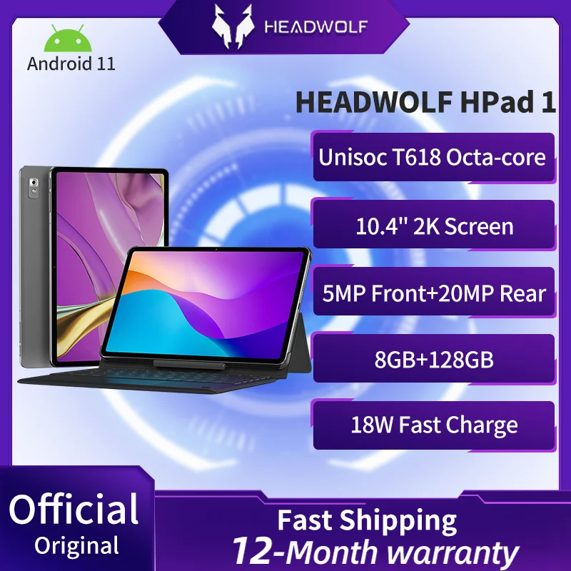 Headwolf Tab Hpad 1 Andorid 11 Octa-core Tablet 10.4 Inch 8gb Ram 128gb Rom Unisoc T618 Tablet ...