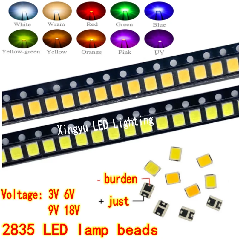 2835-chip-LED-lamp-bead-3V6V9V18V-highlight-0-2W0-5W1W-warm-cold-white ...
