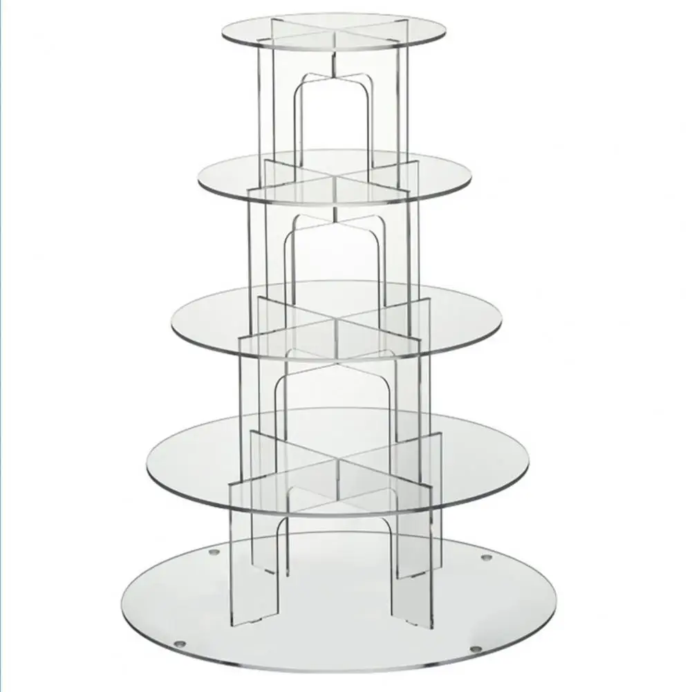 Round-Cake-Stand-Transparent-Multi-layer-Simple-Installation-Acrylic ...