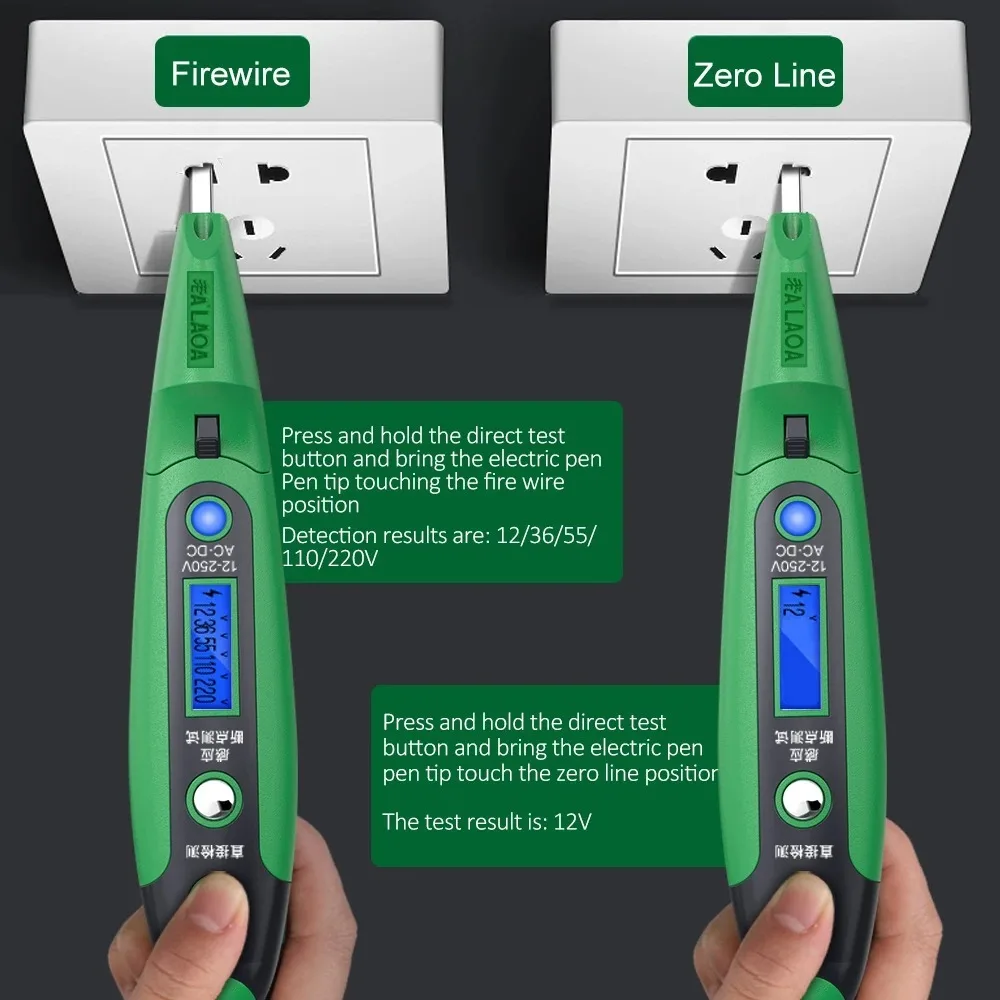 Electrician-Tool-Electroprobe-Electrical-Pen-Tester-Non-Contact-with ...