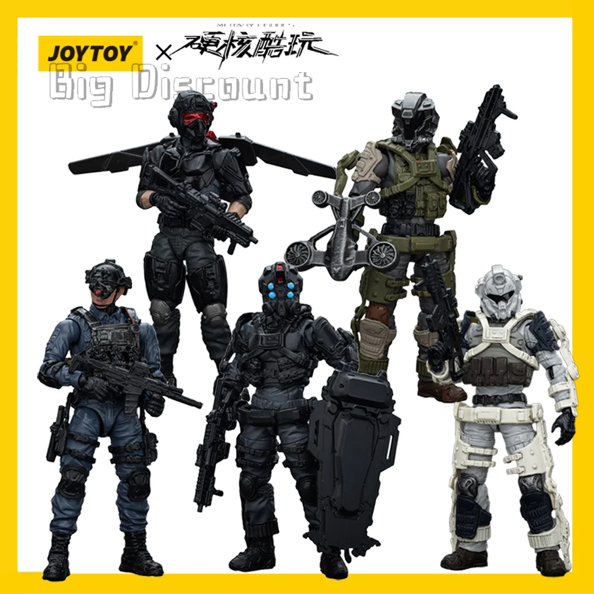 Figura-de-A-o-JOYTOY-Army-Builder-Modo-Anime-Hardcore-Coldplay-Pacote ...