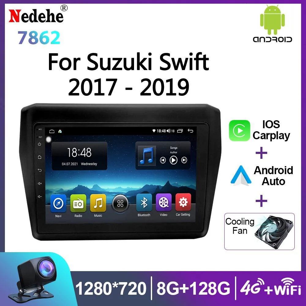 2-Din-Car-Radio-Stereo-Android-Carplay-For-Suzuki-Swift-5-2017-2018 ...