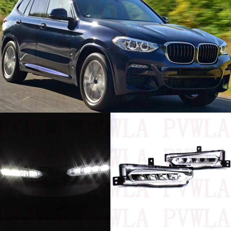 LED-Fog-DRL-Daytime-Running-Lights-Lamp-63177412527-63177412528-For-BMW ...