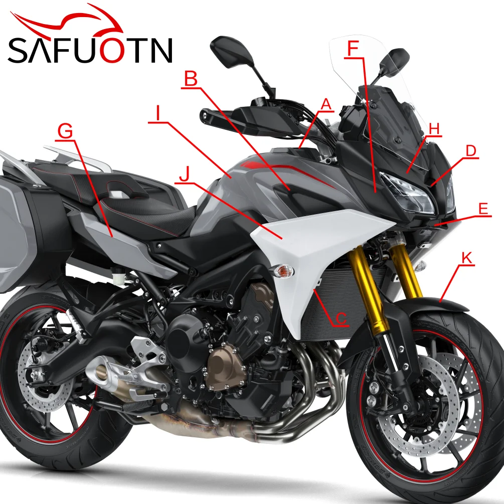 Tracer900-Fairings-Injection-Panel-Bodywork-Frame-Protector-Kits-For ...