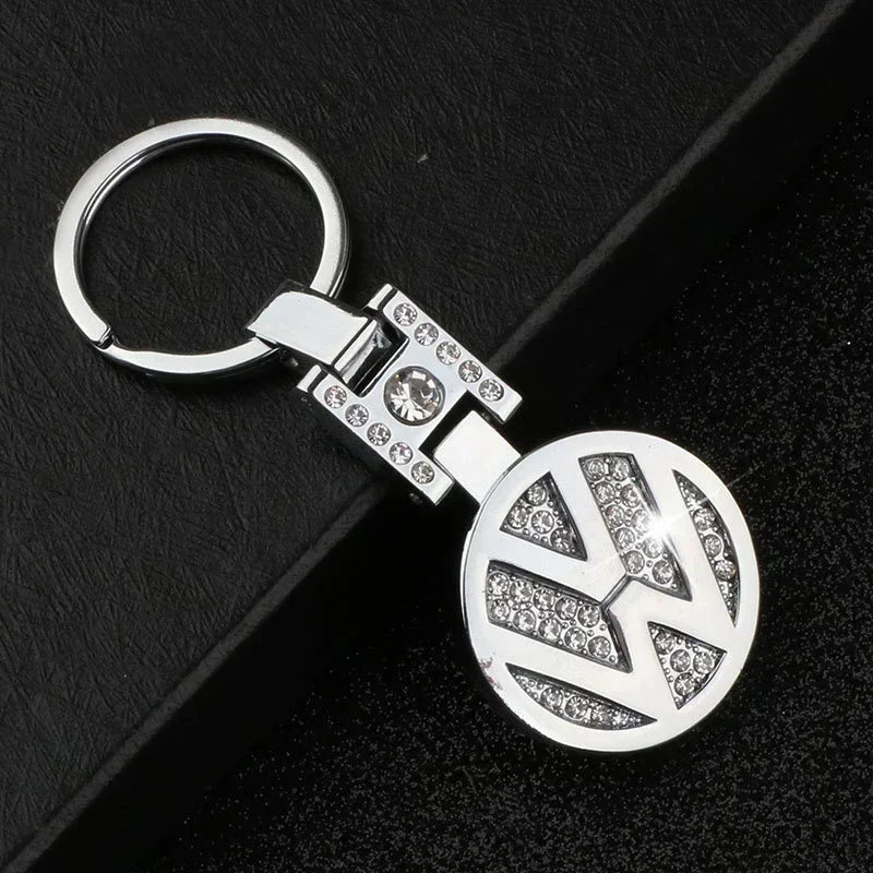 Diamond Key Ring Car Logo Keychian for Volkswagen Polo Bora Sagitar ...