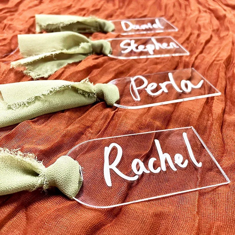 Acr-lico-Wedding-Place-Cards-Fosco-em-branco-Name-Plate-Assentos-Gr ...