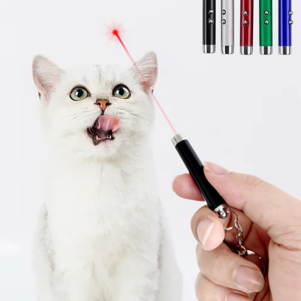 Generic 4mw Keychain Fun Pointer Pet Cat Tickle No Pointer Mini Red Cat ...